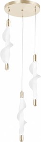 Toolight Toolight, LED stropní svítidlo 27W, 4000K, G009-3CPR, bílá-zlatá lesklá, OSW-06316