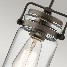 Závěsné svítidlo nad stůl Elstead Brinley 1x E27 retro bronz