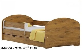 Postel Nela N20 160/80 cm + matrace + šuplík stoletý dub