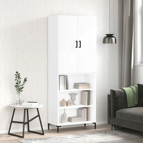 Skříň highboard lesklá bílá 69,5 x 34 x 180 cm kompozitní dřevo,  3196069