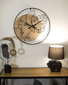 Nástěnné hodiny Elegant B 60 cm hnědé/černé