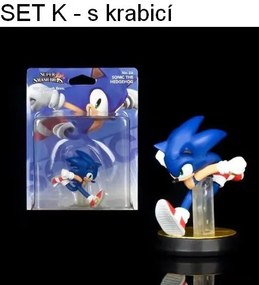 Různé sety figurek Ježek Sonic a přátelé Set: set K - Sonic s krabicí