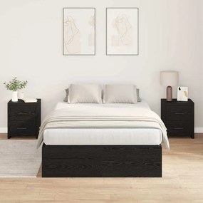 Rám postele s úložným prostorem Černý dub 120 x 200 cm 3335366