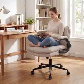 Costway Ergonomická kancelářská židle, výškově nastavitelná psací židle, otočná