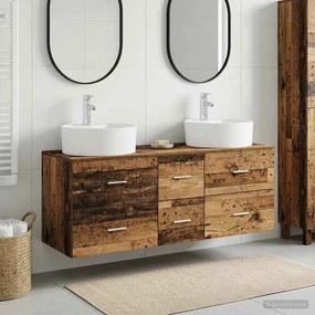 Sada koupelnového nábytku 3 ks Staré dřevo 49,5 x 44,5 x 65 cm 3405889