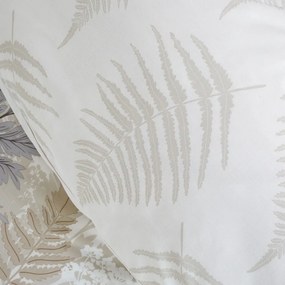 Béžovo-krémové povlečení na dvoulůžko 200x200 cm Floral Foliage – Catherine Lansfield