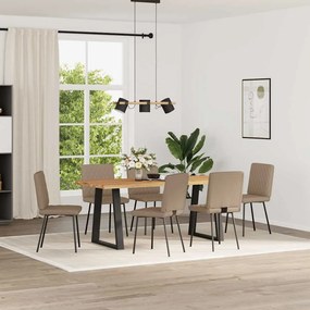 vidaXL Jídelní židle 6 ks umělé kůže [3315489] Barva: Černá