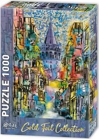 STAR Metalické puzzle Galatská věž / 1000 dílků / 68 x 48 cm