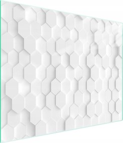 Skleněná Krájecí Deska 52x30 Bílé Tvrzené Sklo