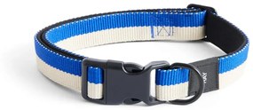 HAY Obojek pro psa Dogs Collar Flat M/L, off-white/blue