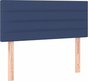 vidaXL Box spring postel s matrací 80 x 200 cm textil [3140095] Barva: Modrá