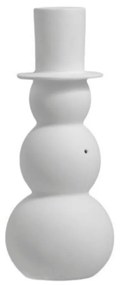 Storefactory Keramická figurka sněhuláka Folke Small, bílá barva, keramika