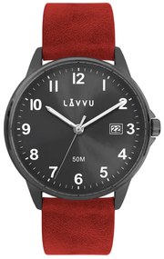 Červené hodinky LAVVU GÖTEBORG LWM0113