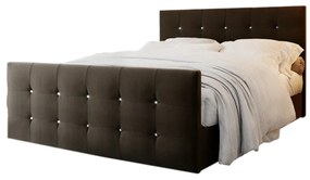 Čalouněná postel boxspring KLEO + topper, 180x200, cosmic 800