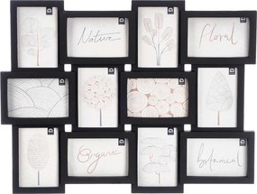 Fotorámeček na více fotografií, 12 fotek 10x15 cm, černý