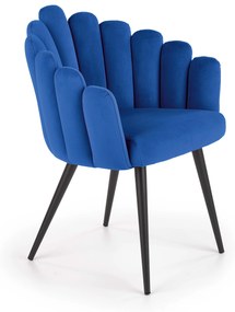 Tmavě modrá jídelní židle K410