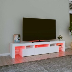 vidaXL TV skříňka s LED osvětlením 200x36,5x40 cm [3152810] Barva: Černá