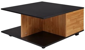 Bruxxi Konferenční stolek Dera, 70 cm, černá