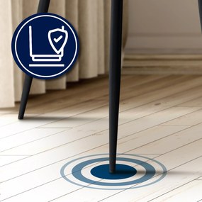 Konferenční židle Cassis samet – světle šedá