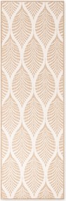 NORTHRUGS, Běhoun Duet Liora 106247 Beige/White - na ven i na doma, 80x250, béžová, chodba / předsíň
