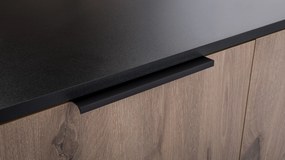 STO Komoda LATI 2D3S, 138 cm Černá/Dub Viking