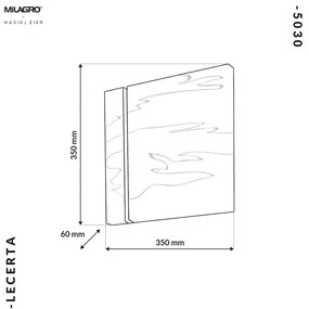 Nástěnné LED svítidlo Lecerta, 1x LED 1,2w, 3000k, w
