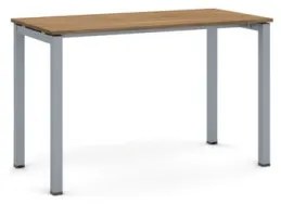 Stůl PRIMO SQUARE se šedostříbrnou podnoží 1200 x 600 x 750 mm, ořech