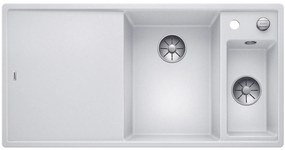 Granitový dřez Blanco AXIA III 6 S-F InFino bílá sklen.kráj.deska dřez vpravo s exc.