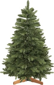 HOMCOM Umělý vánoční stromek 150 cm, vznešená jedle, plně se skládacími větvemi, 525 špiček, skládací dřevěný stojan, Zelená