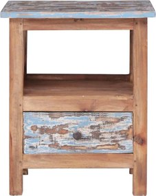 Noční stolek 41 x 30 x 50 cm masivní mahagonové dřevo 283926