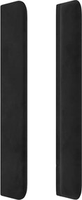 Čelo postele typu ušák černé 103x16x118/128 cm samet 3119960