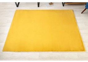 koberec BUNNY, zlatá, imitace králíčí kožešiny velikost 180x270 cm | krásné koberce cz