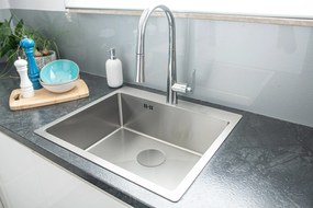 Laveo Laveo, kryt odtoku 3,5" univerzální pro ocelové a granitové dřezy, broušená ocel, LAV-CZZ_090T