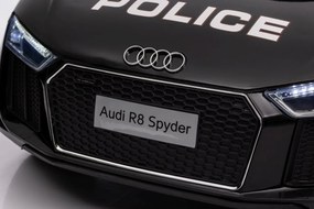 Ramiz Elektrické autíčko Audi R8 Policie na baterie + dálkové ovládání + EVA + pomalý start + MP3 LED