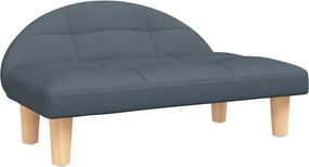 Pelíšek pro psy tmavě šedý 70 x 52 x 30 cm textil 171934