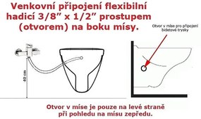 CREAVIT TP328 závěsný WC + bidet 2v1