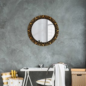 Kulaté zrcadlo s dekorem Golden mandala fi 60 cm
