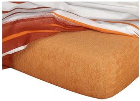 Dadka Froté prostěradlo karamel B Froté prostěradlo karamel 90x200x20 cm