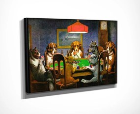 Reprodukce obrazu Poker Game 30x40 cm vícebarevná