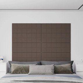 vidaXL Nástěnné panely 12 ks taupe 90 x 30 cm textil 3,24 m²