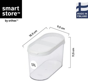 SMARTSTORE Dóza na potraviny s dávkovacím víčkem, FLIP - 1,2l