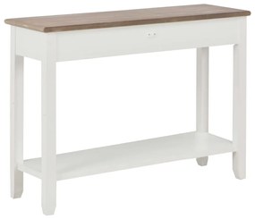 Konzolový stolek Doven - dřevo - bílý | 110x35x80 cm