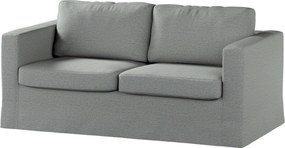 Potah na pohovku IKEA  Karlstad 2-místná , nerozkládací, dlouhý barva modrá látka pletený vzor