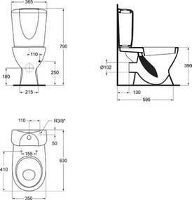 Ideal Standard Eurovit - WC sedátko | bílá