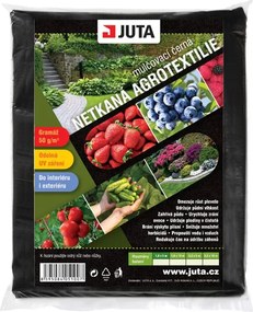 JUTA Netkaná mulčovací textilie 50 g/m² 3,2 x 5 m černá 021007