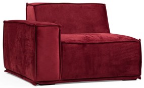 Designová rohová sedačka Valtina bordó - levá