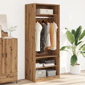vidaXL Šatní skříň old wood 30 x 50 x 200 cm kompozitní dřevo