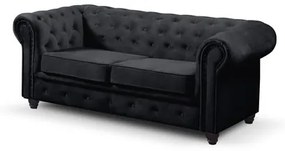 Pohovka Infinity Chesterfield III Tmavě šedá