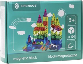 Magnetická stavebnice 120 dílů SPRINGOS KG0049