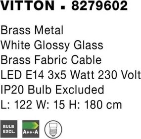 Závěsné svítidlo NOVA LUCE VITTON E14 8279602 bez žárovky